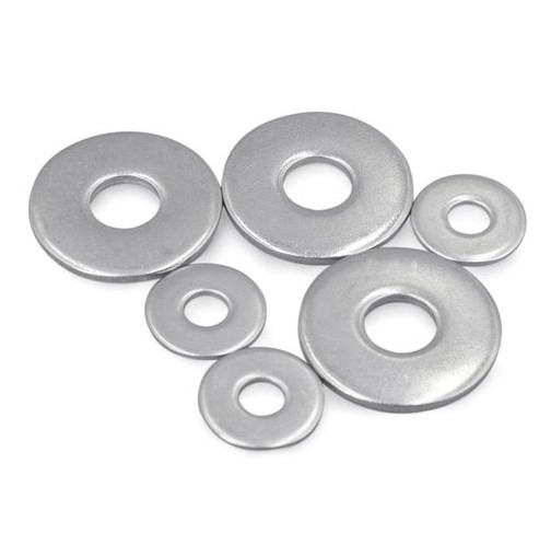 Arruela Lisa Aba Larga M6 Inox 304/a2 - 100 Unidades - EBFix Comercial