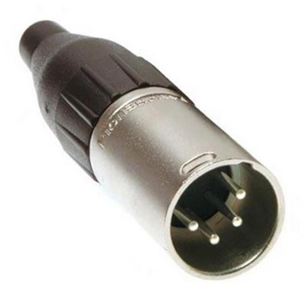 Plug Canon Macho Cabo Amphenol 4Pinos AC4M/N - Toda Música Instrumentos ...