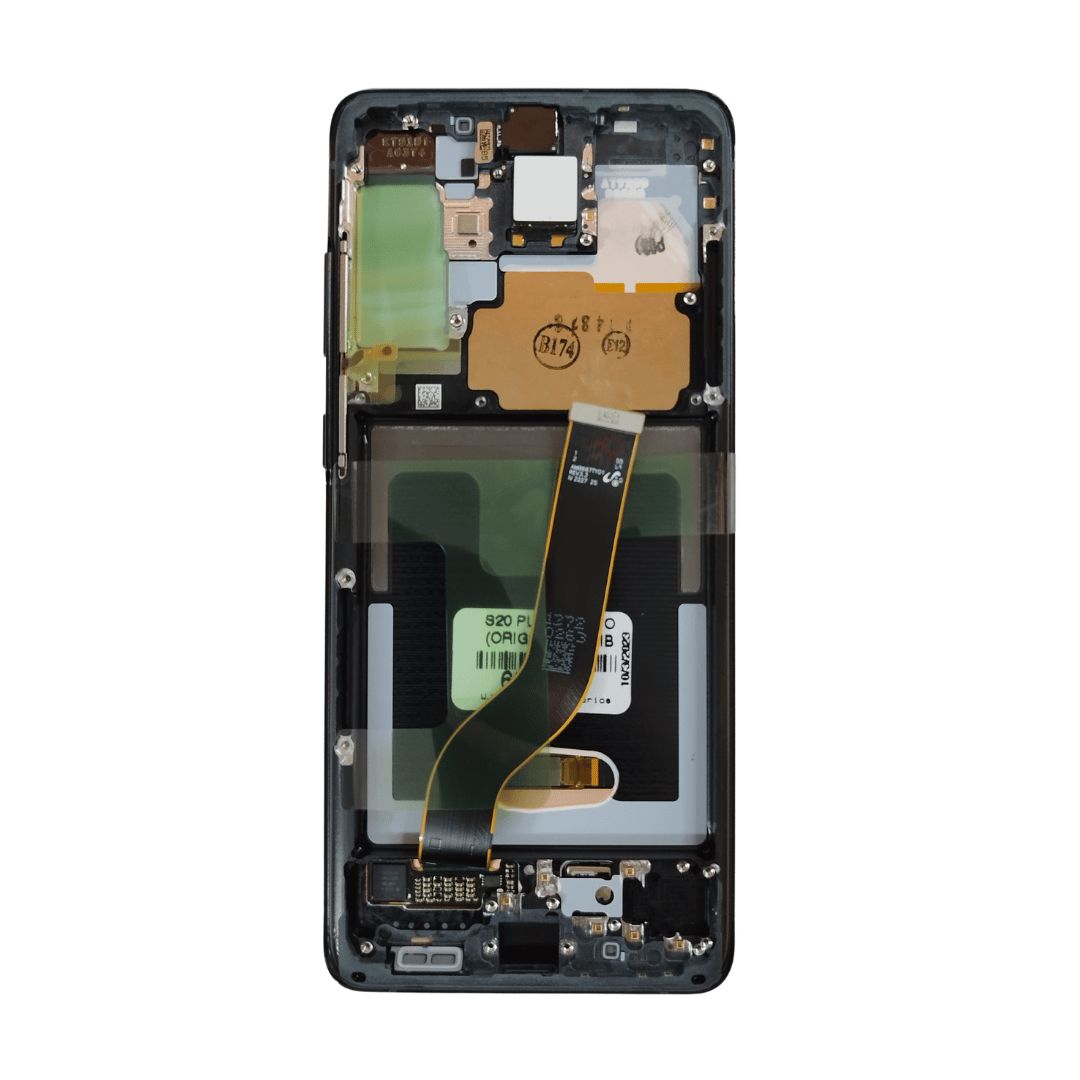 Tela Frontal Touch Display Samsung G985/G986 - S20 PLUS - Com aro Preto ...