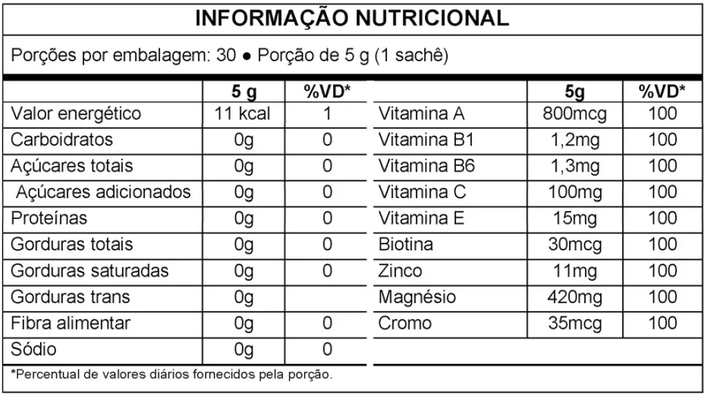 Sade Suplemento Alimentar em Pó 30 sachês de 5g - Biocell ...