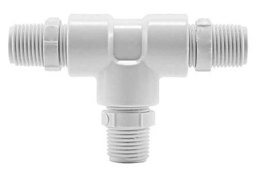 Conexão T tee de PVC Roscado de 1/2 com 3 niples - iCasa Shop ...