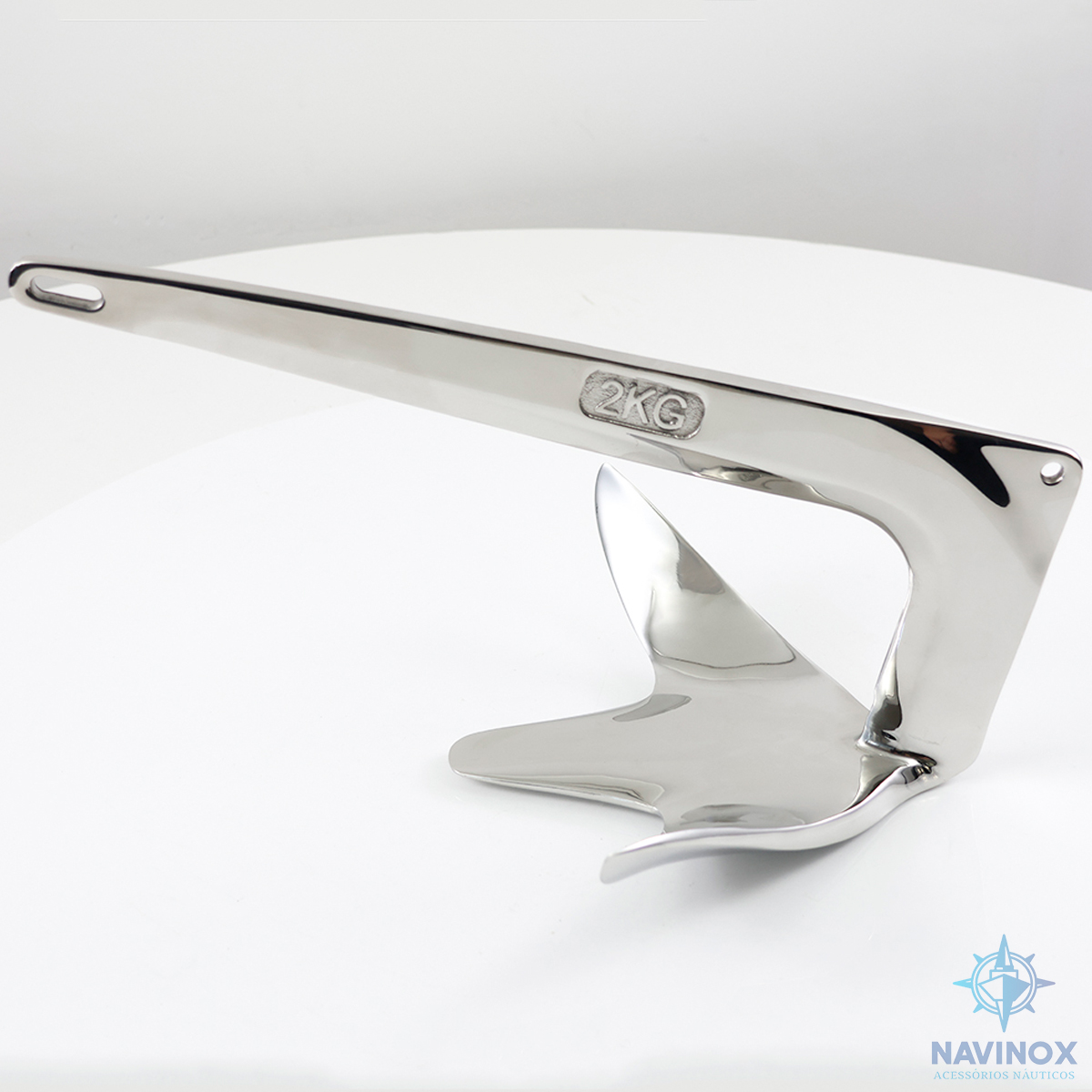 Kit Completo Âncora Bruce Aço Inox Polido 2kg Jet Ski Barco - iCasa ...