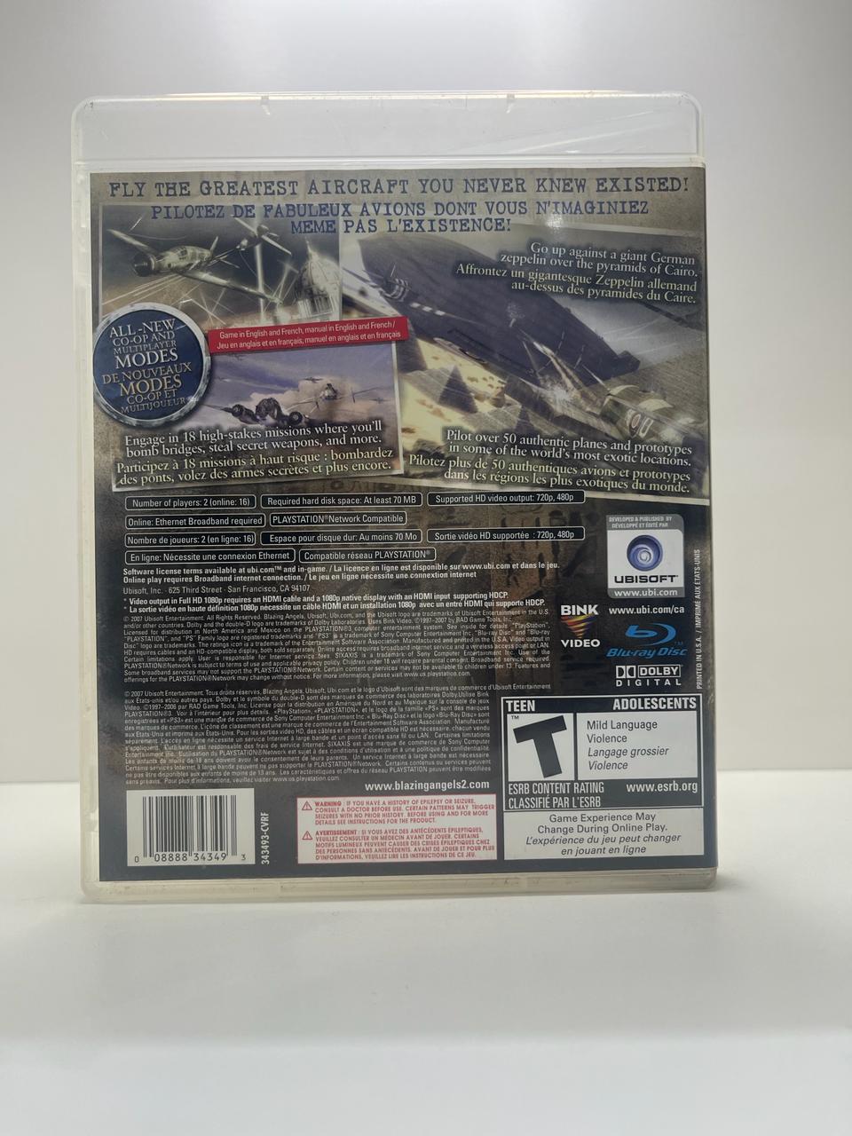 Jogo Blazing Angels 2 ps3 - Nelson Games