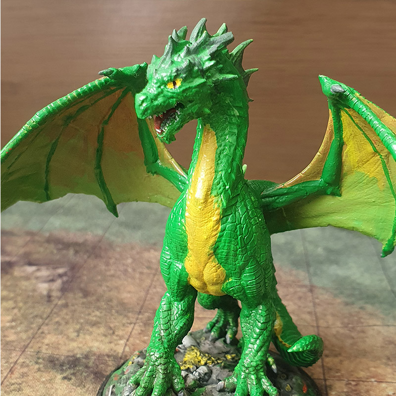 Miniatura Dragão Verde DND - https://torrearcana.lojaintegrada.com.br/