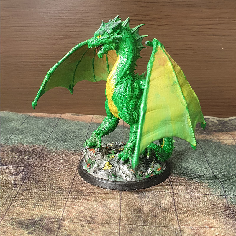 Miniatura Dragão Verde DND - https://torrearcana.lojaintegrada.com.br/
