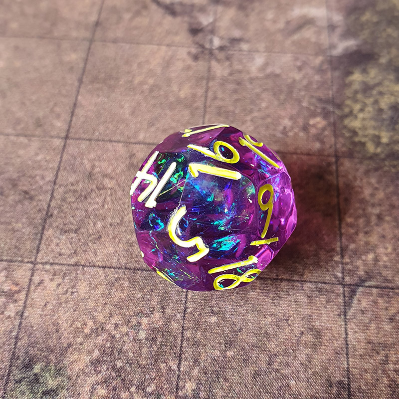 Dado Single D19 - Roxo Translucido - https://torrearcana.lojaintegrada ...