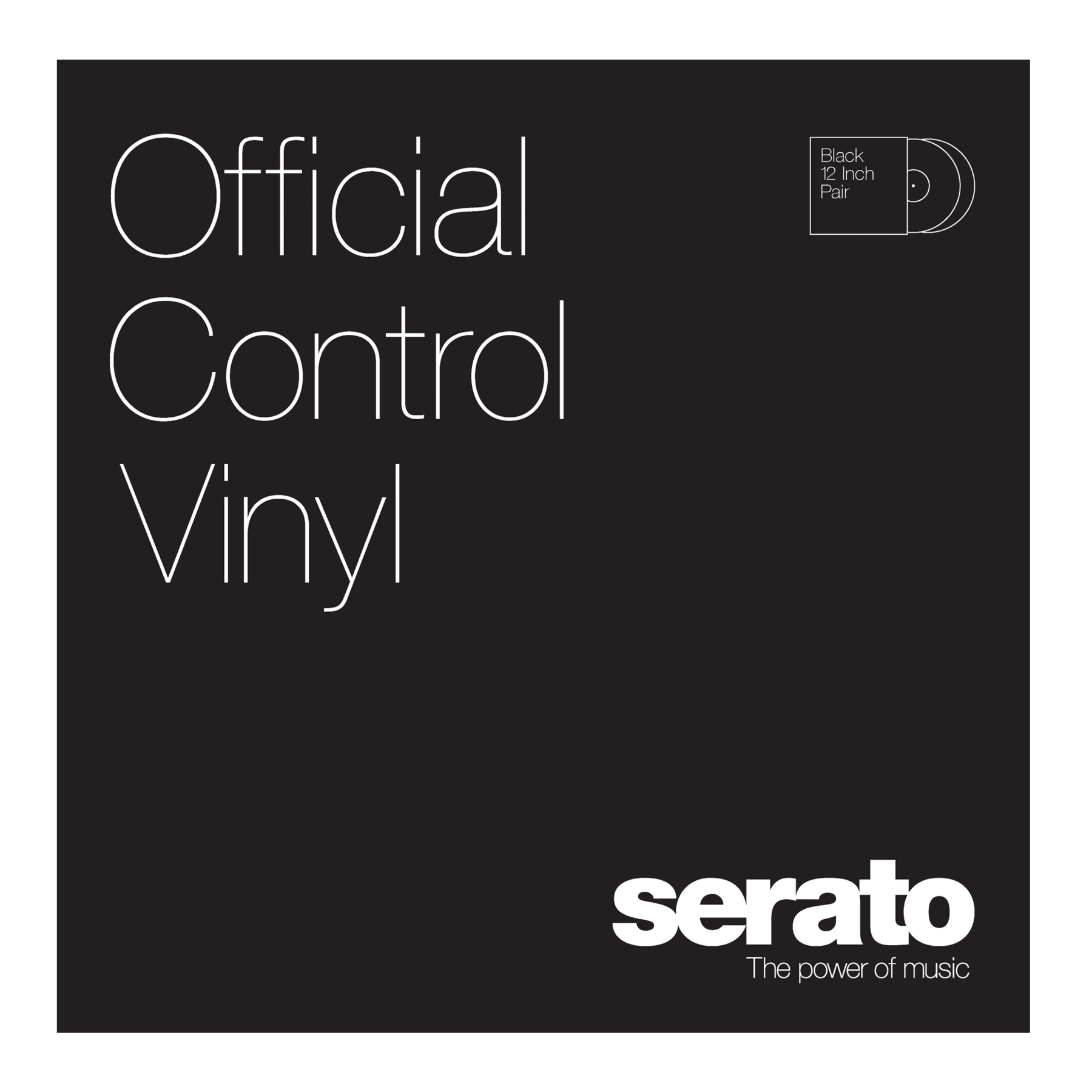 Vinyl Timecode Serato 12" (PRETO) *** O PAR *** - webshopdj - Equipamentos e acessórios para DJs