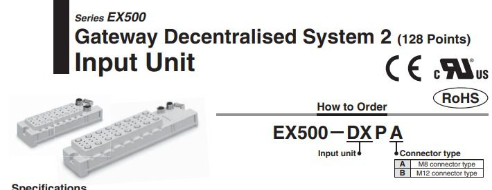 EX500-DXPB MODULO EX500 DE 16 ENTRADAS DIGITAIS M12 - TONA AUTOMAÇÃO