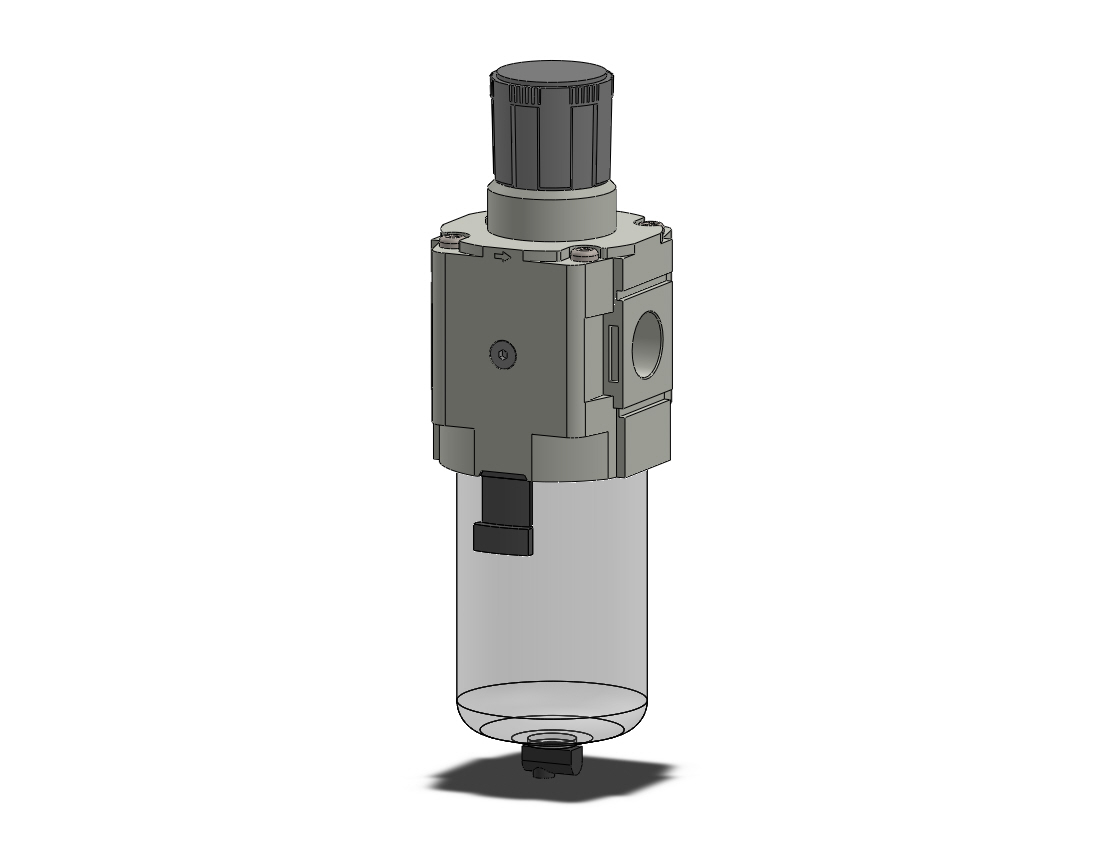 AW40-N04-D FILTRO REGULADOR SEM MANOMETRO ROSCA 1/2 NPT DRENO SEMI ...