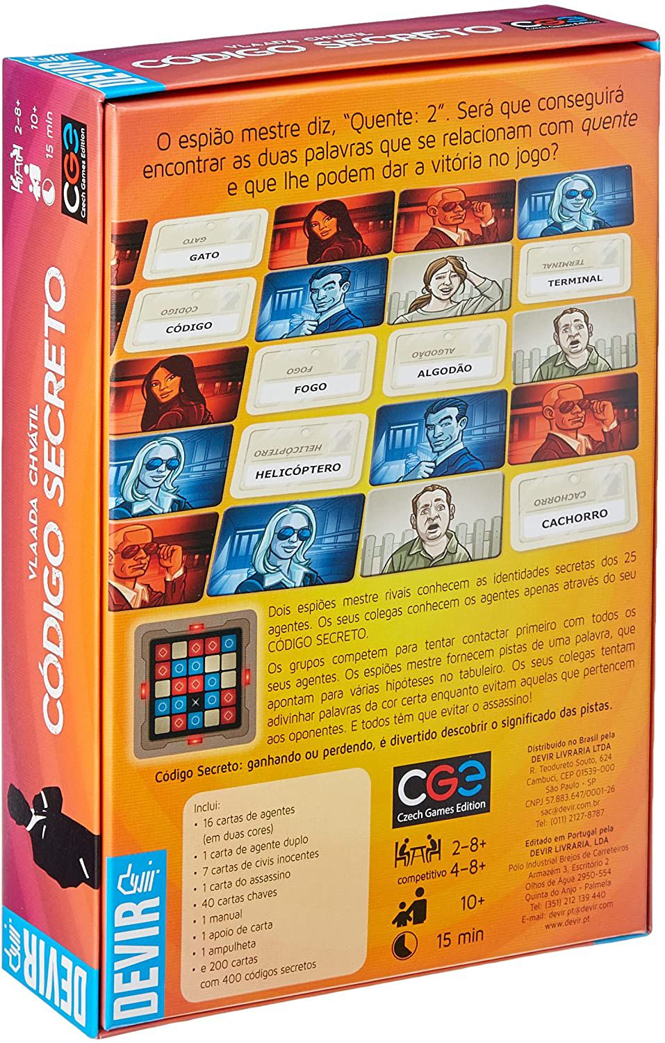 Código Secreto - Drop1 - Jogos de Tabuleiro | Jogos de Cartas | Decoração