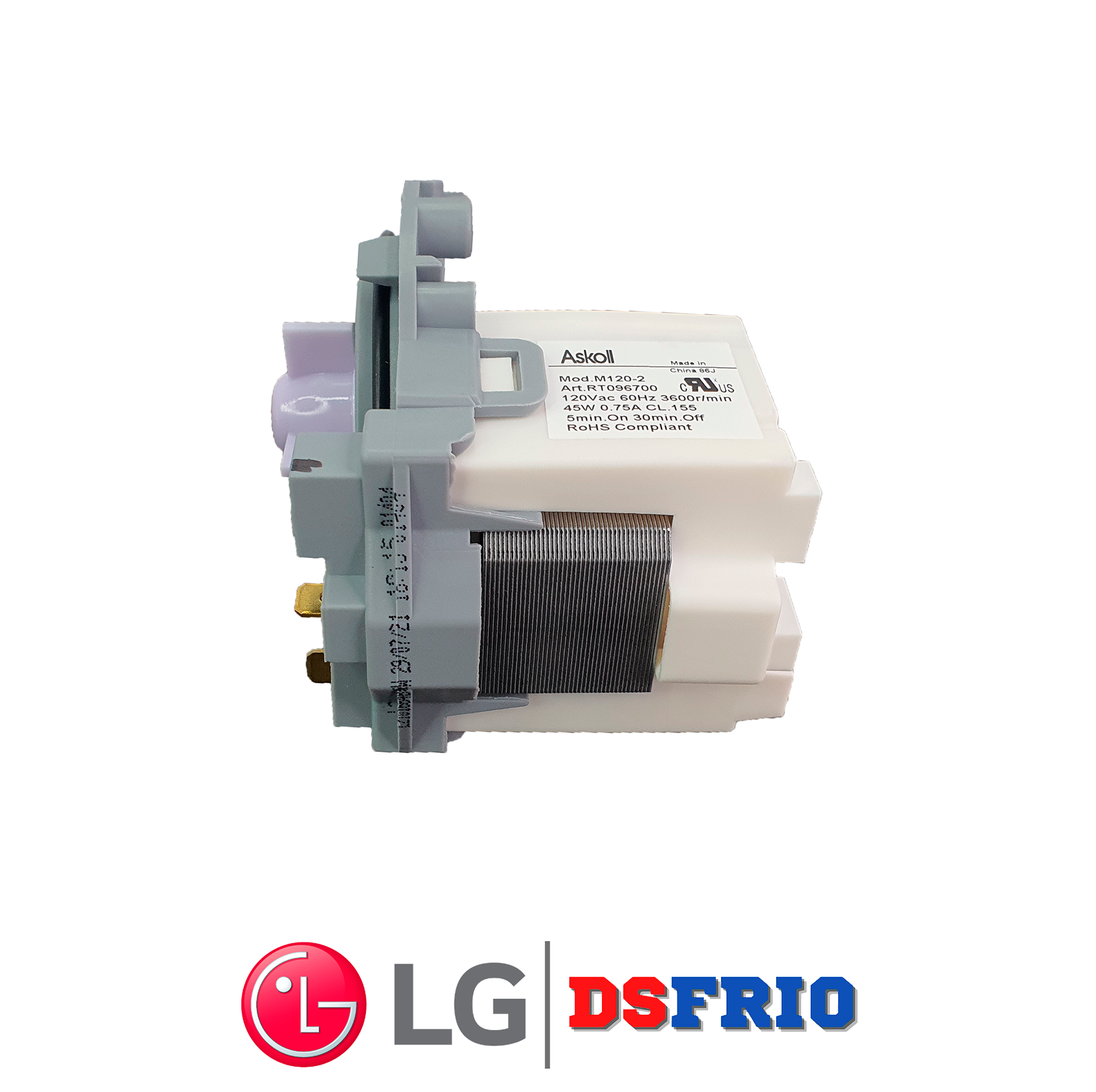 Eletrobomba Drenagem Lava E Seca LG 110v Wd1412rt Wd1485at Eau61383506 ...