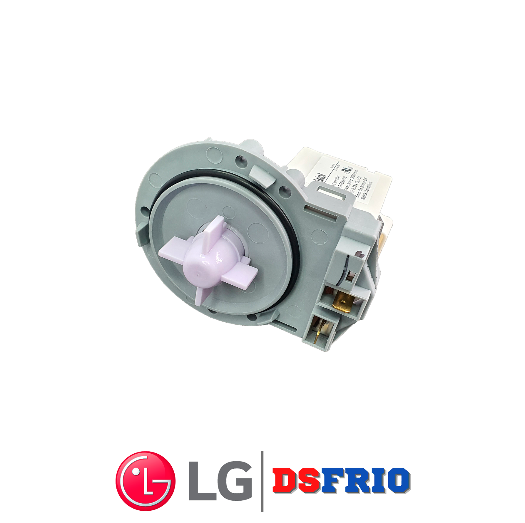 Eletrobomba Drenagem Lava E Seca LG 110v Wd1412rt Wd1485at Eau61383506 ...