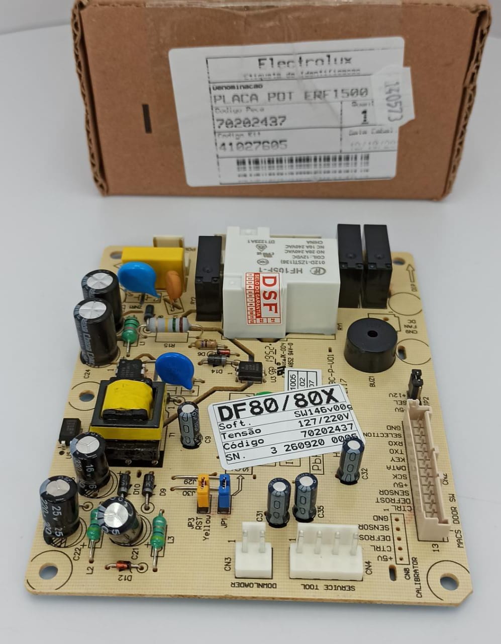 Placa Potência Geladeira Electrolux Df82 A02021001 A02021014 - DSfrio ...