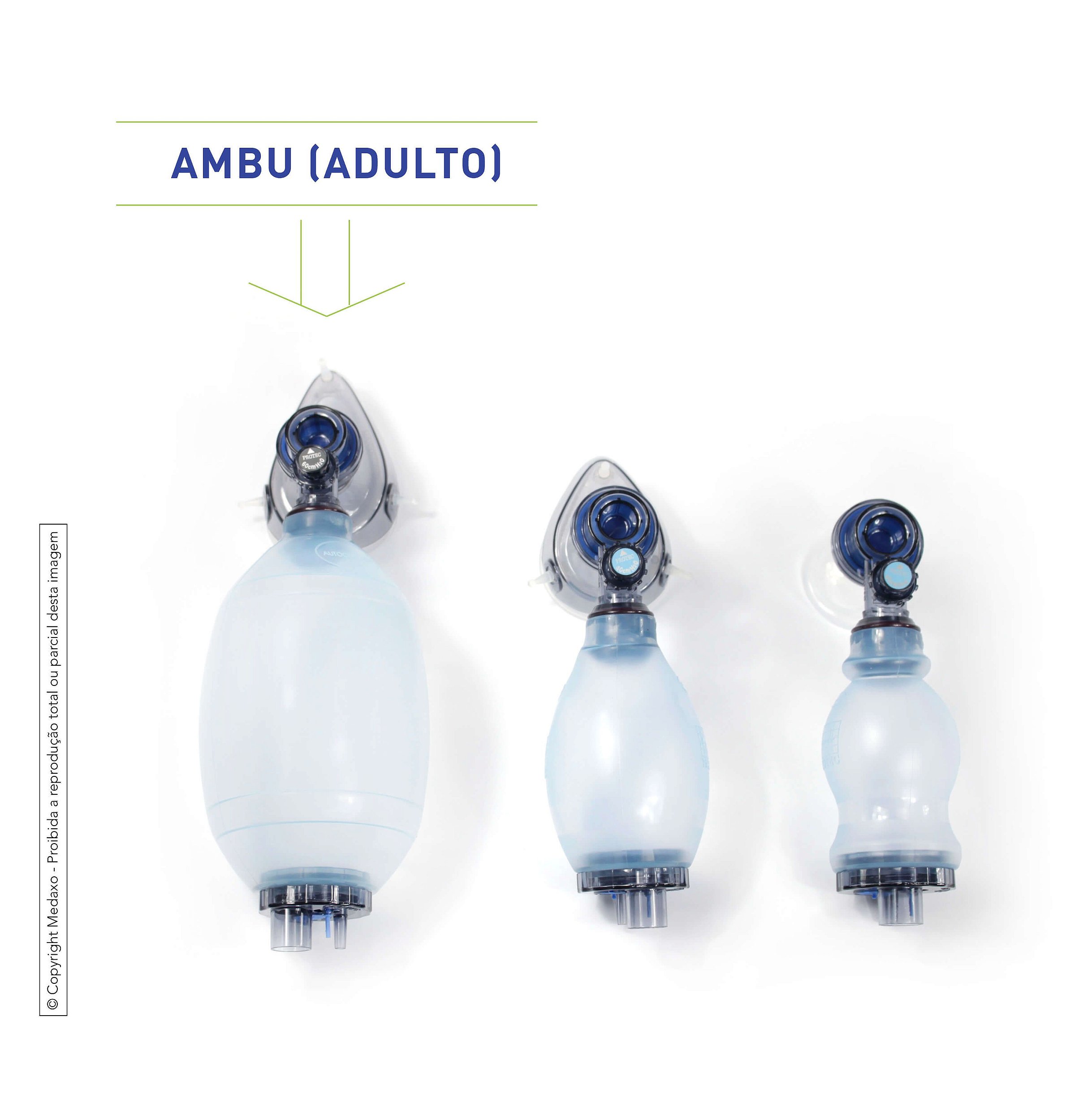 Ambu Em Silicone Com Reservatório - Adulto - Medaxo