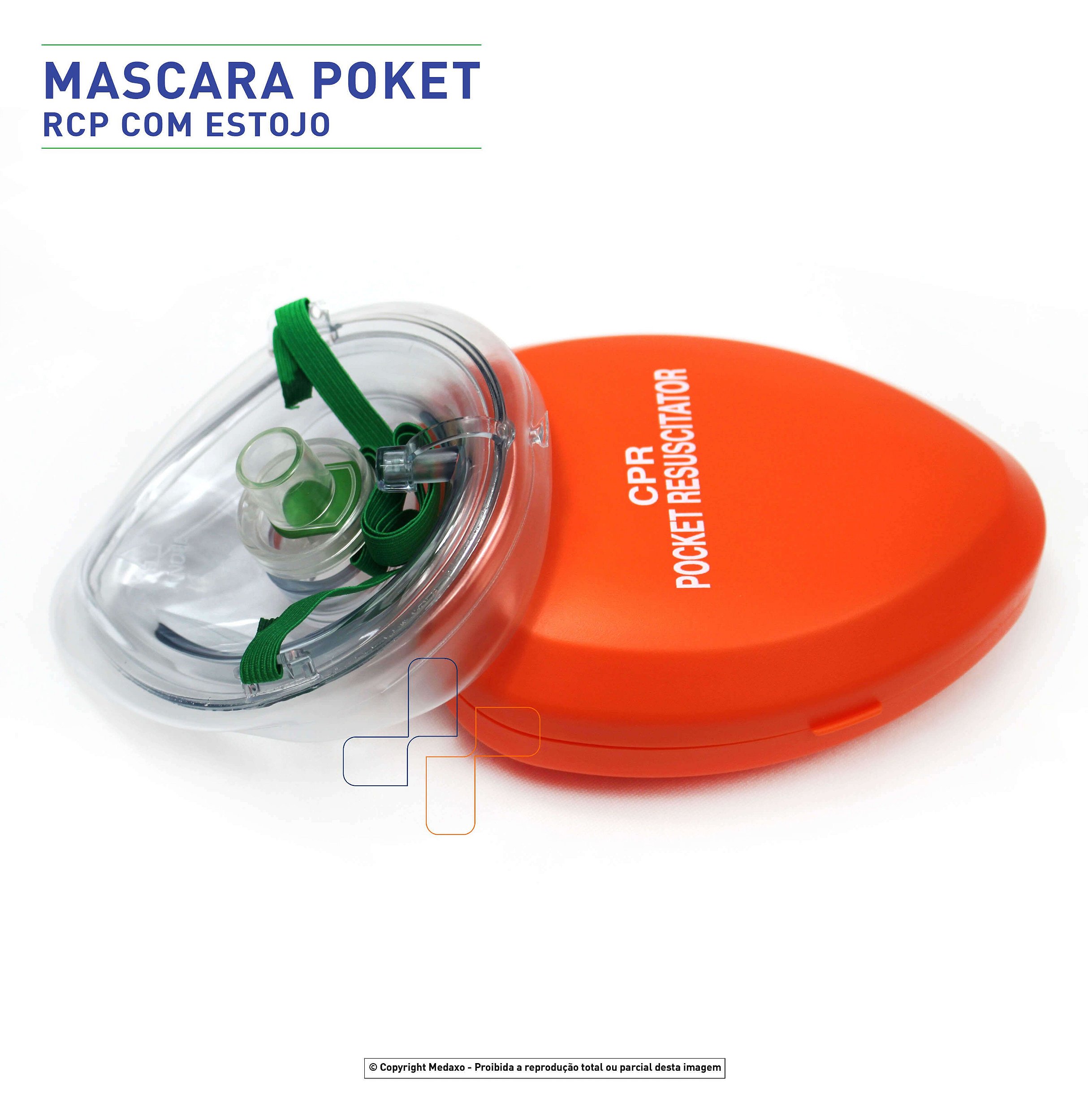 Mascara Pocket CPR com Estojo - Medaxo