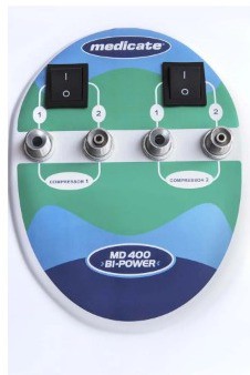 Nebulizador hospitalar 4 saídas Bi-Power MD400-BP Medicate (com suporte ...