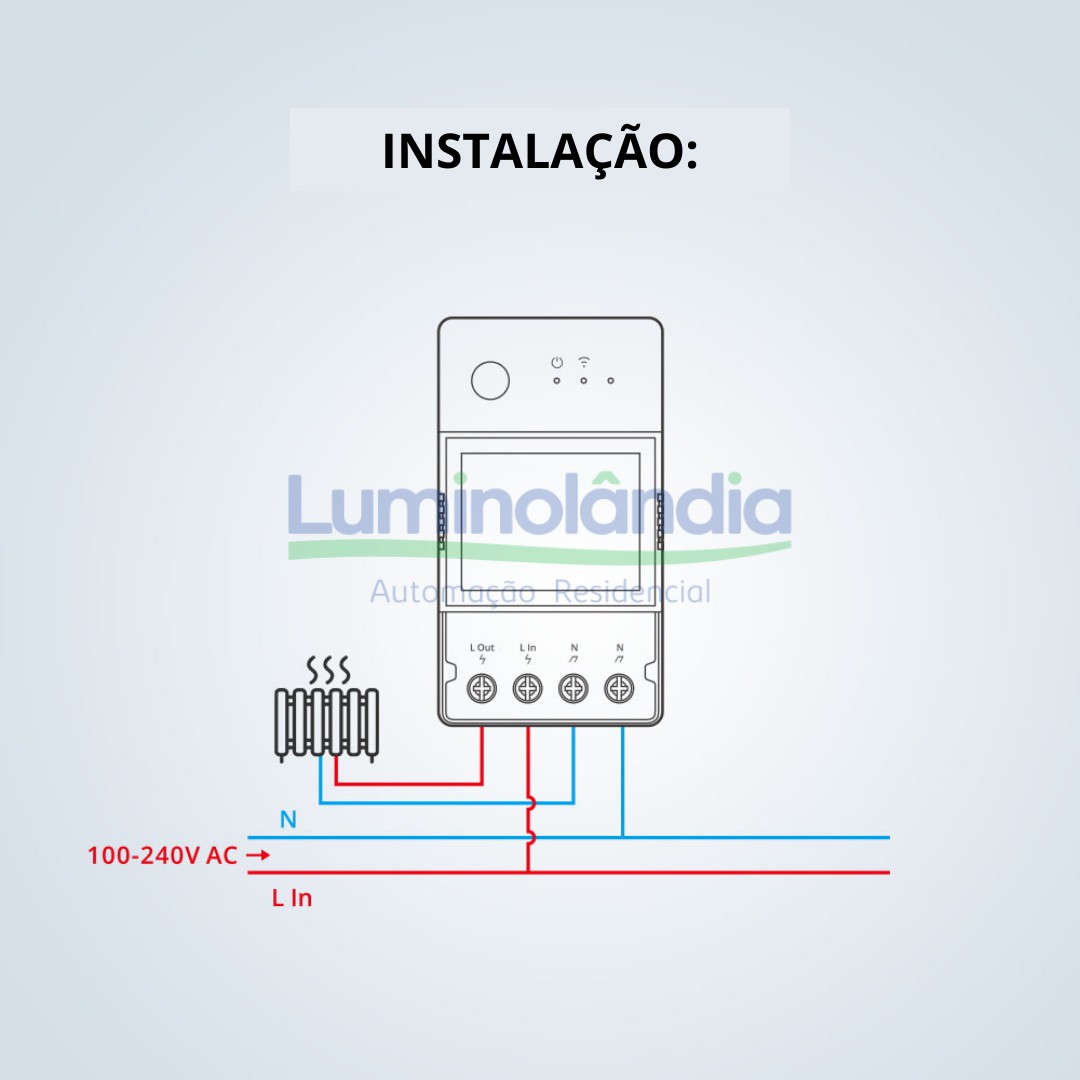 Sonoff POW R3 16a Medidor de Energia - Luminolândia