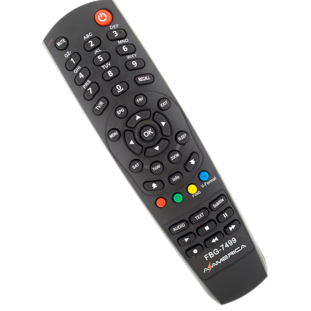 Controle Remoto Receptor Azamérica S922 Mini FBG7499 LE7499 SKY74 ...