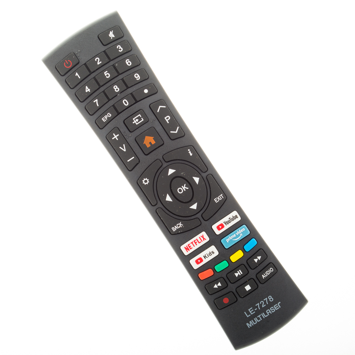 Controle Remoto Para Tv Multilaser Smart Tl032 Tl027 LE7278 LE-7278 ...