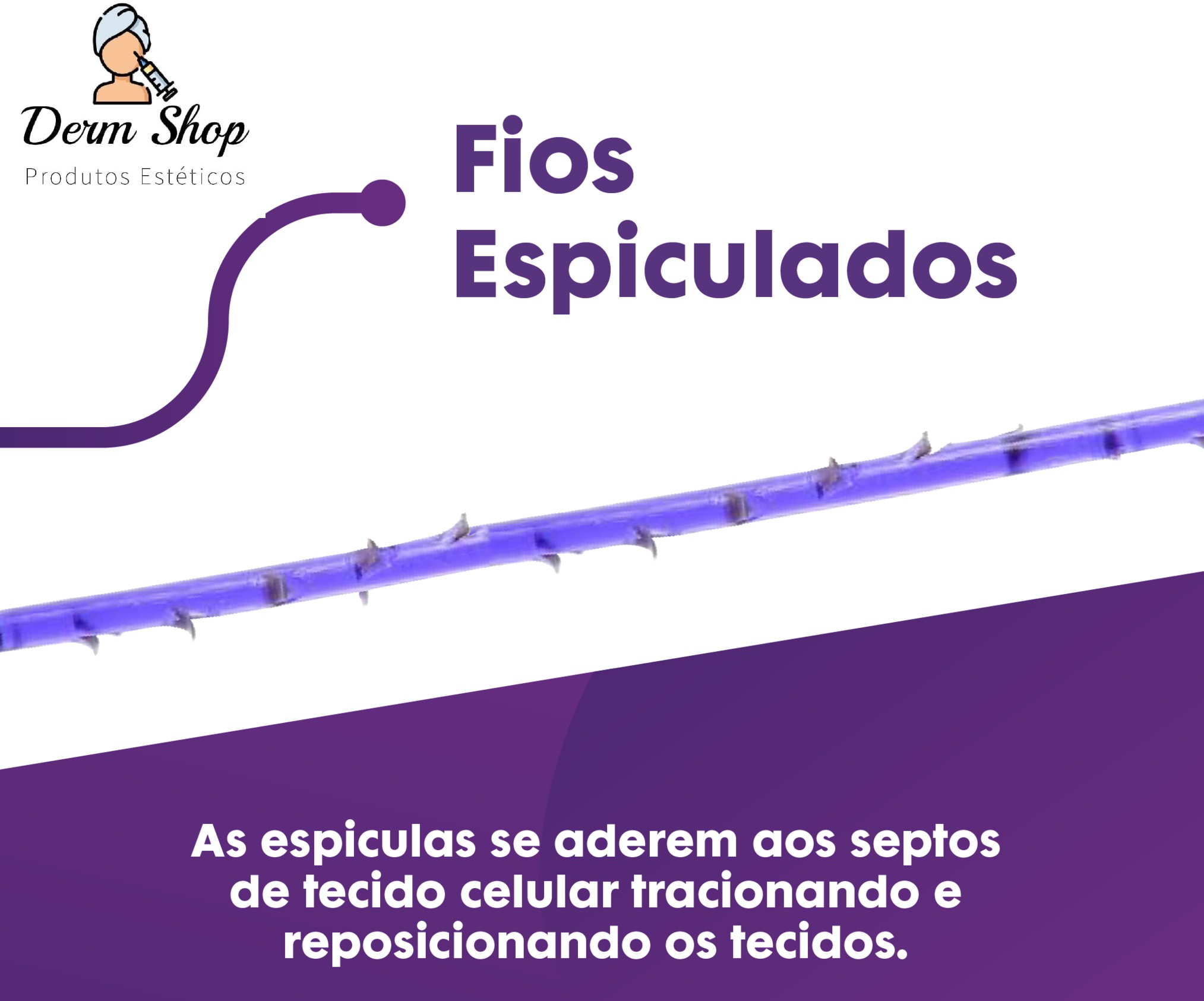 Fio de PDO COG 6D Espiculado Sustentação 19Gx100mm Ponta Romba Cânula ...