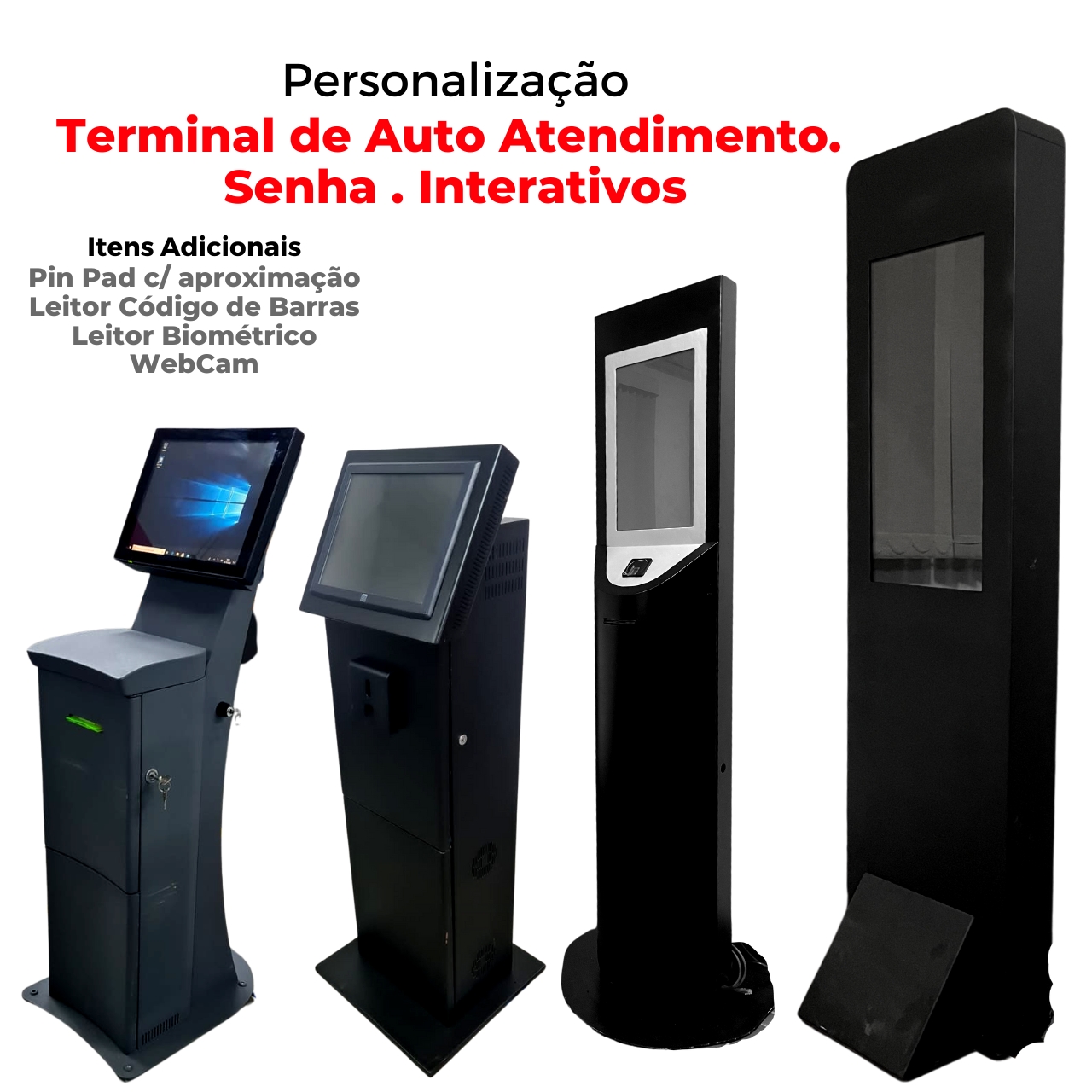 Terminal Auto Atendimento Touch Screen Autoatendimento / Senha / Academia - Tech Red Informática ...