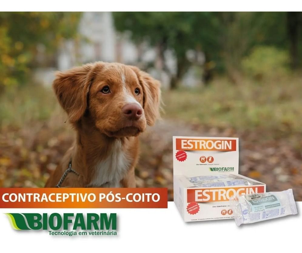 Estrogin Contraceptivo 2ml Anti Cio Para Cadelas e Gatas - Biofarm ...