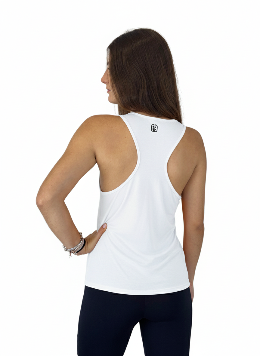 Regata Nadador (Dryfit Furadinho) - Branco - Panobianco Academia