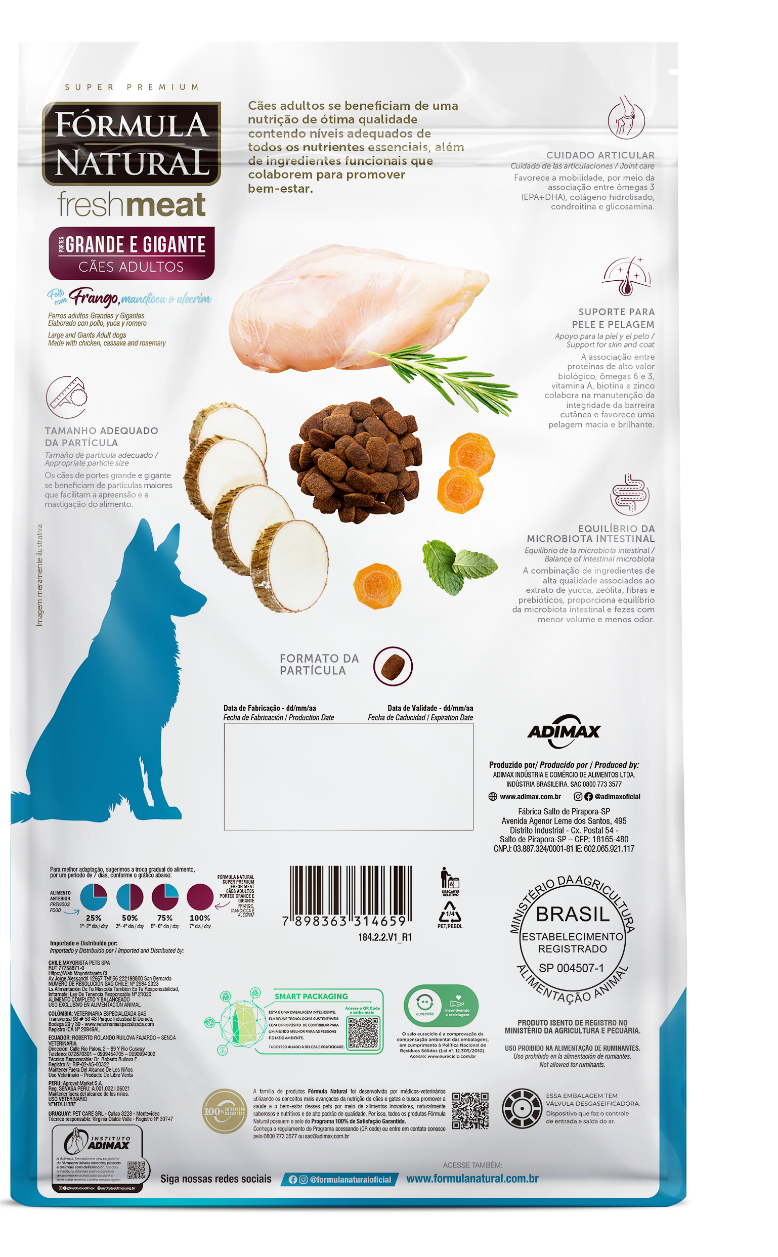 Fórmula Natural Fresh Meat Adultos Grande e Gigante 12kg | PET HERE ...