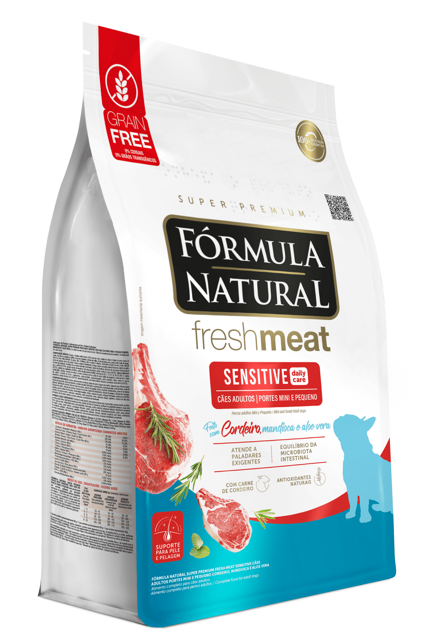 Fórmula Natural Fresh Meat Sensitive Cordeiro 10,1kg | PET HERE - Pet Here