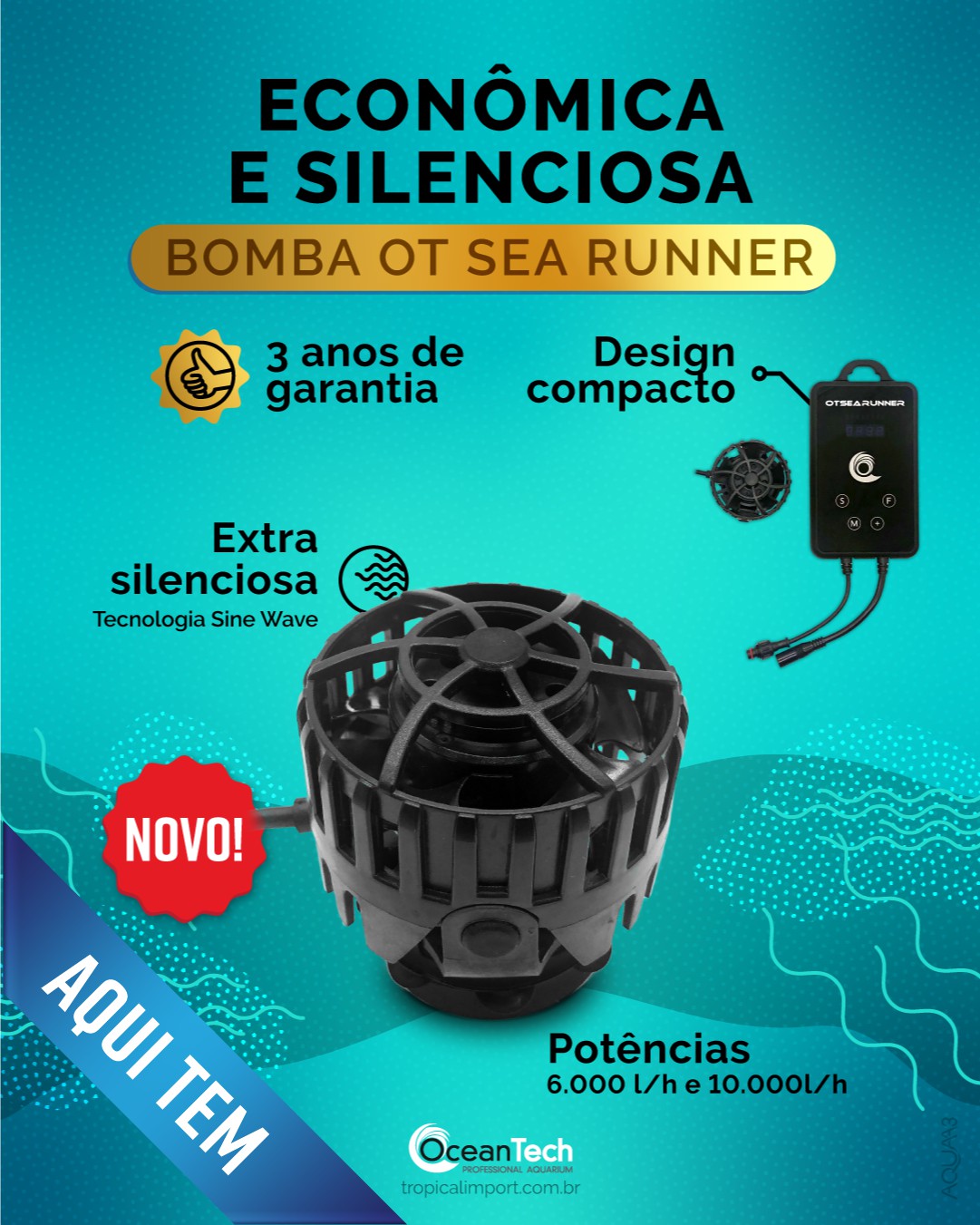 Mini Wave Maker Sea Runner Ocean Tech 12v - Pet Here