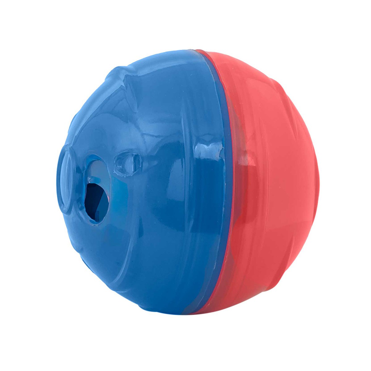 Brinquedo e Comedouro PetGames Pet Ball Azul e Vermelho - Pet Here