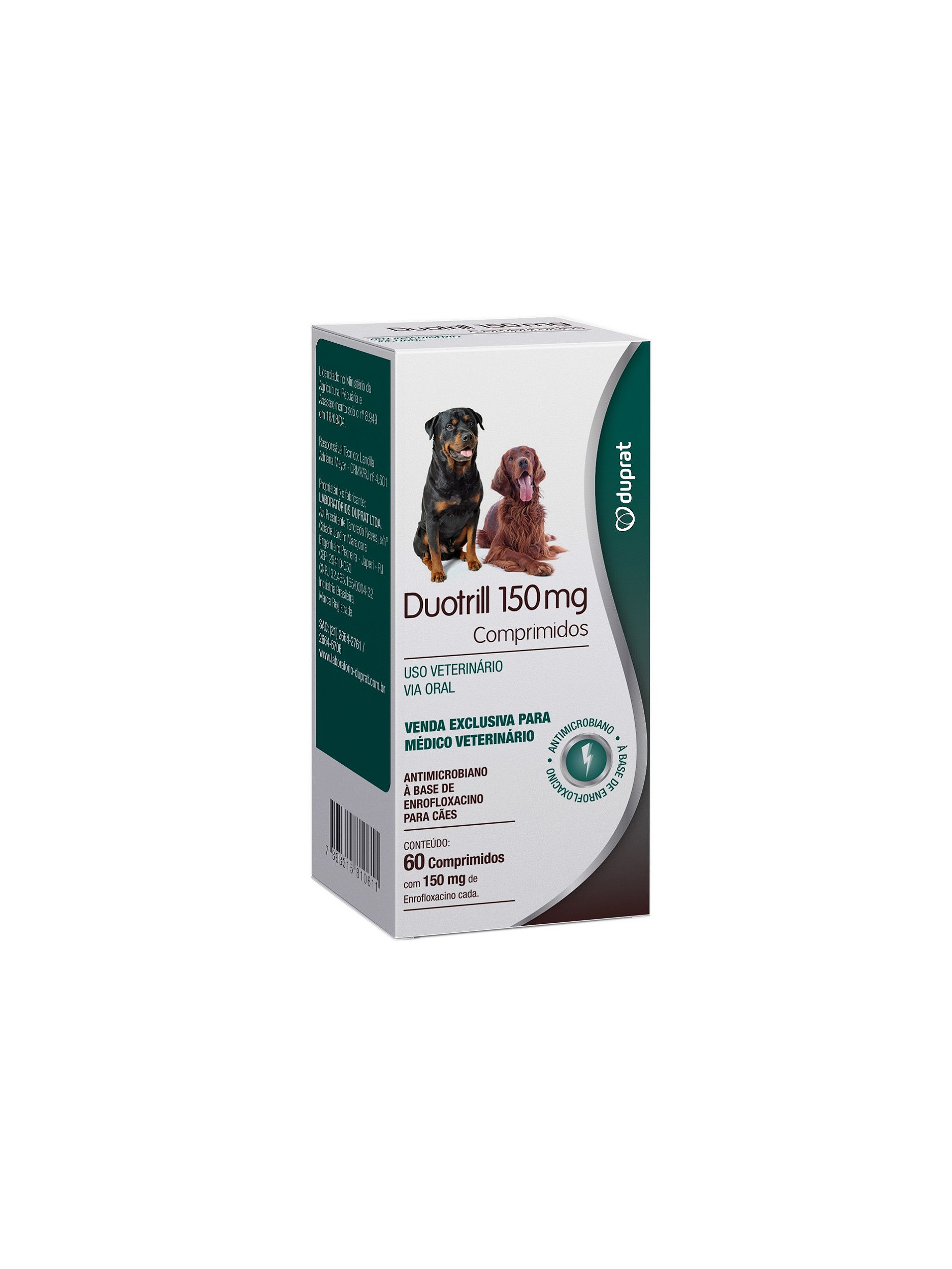 Antibacteriano Duprat Duotril 10 Comprimidos - Pet Here