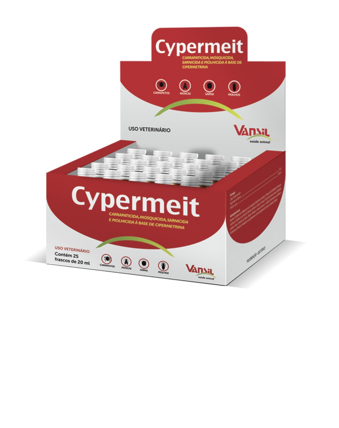 Antiparasitário Vansil Cypermeit 20ml - Pet Here