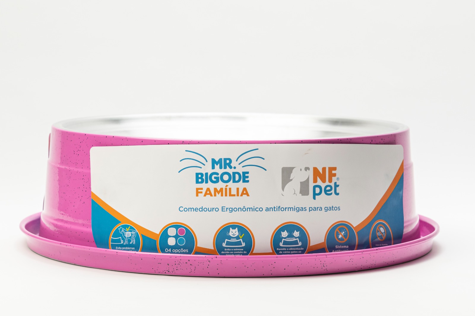 Comedouro NF Pet Antiformiga MR. Bigode Familia 1,8L - Pet Here