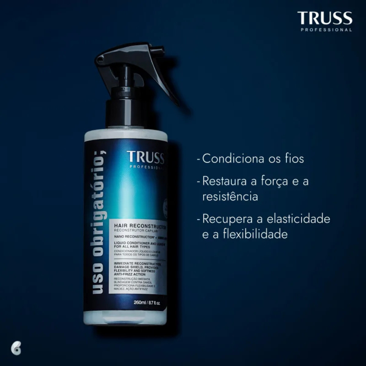 TRUSS SPRAY USO OBRIGATORIO RPK TRUSS OLEO 30Ml - Top Cosméticos