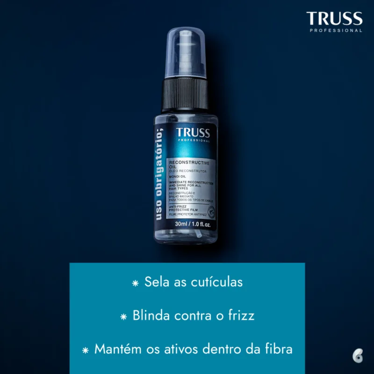 TRUSS SPRAY USO OBRIGATORIO RPK TRUSS OLEO 30Ml - Top Cosméticos