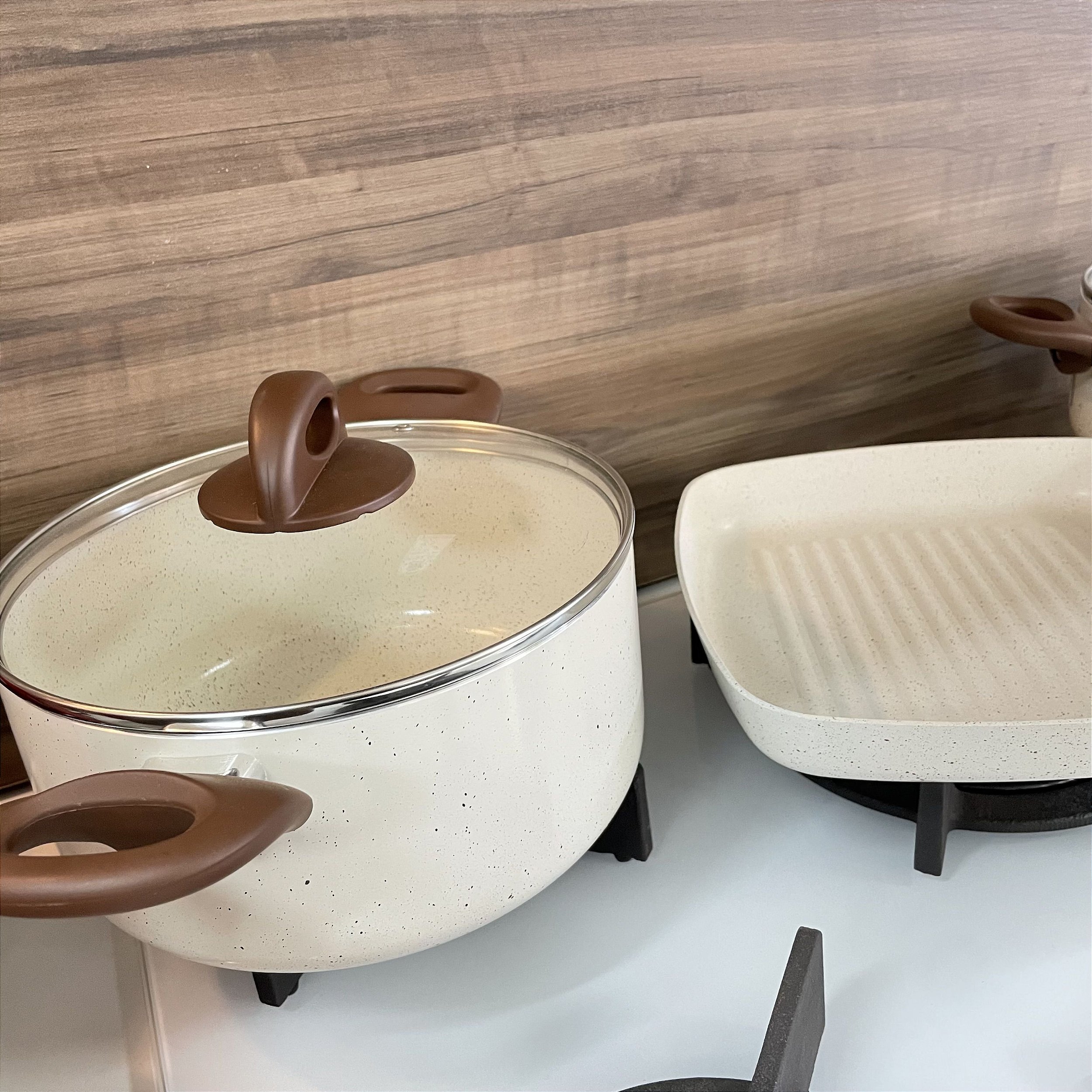 Jogo de Panelas Cerâmica 8Pçs Vanilla Brinox - Atos Casa e Reforma ...