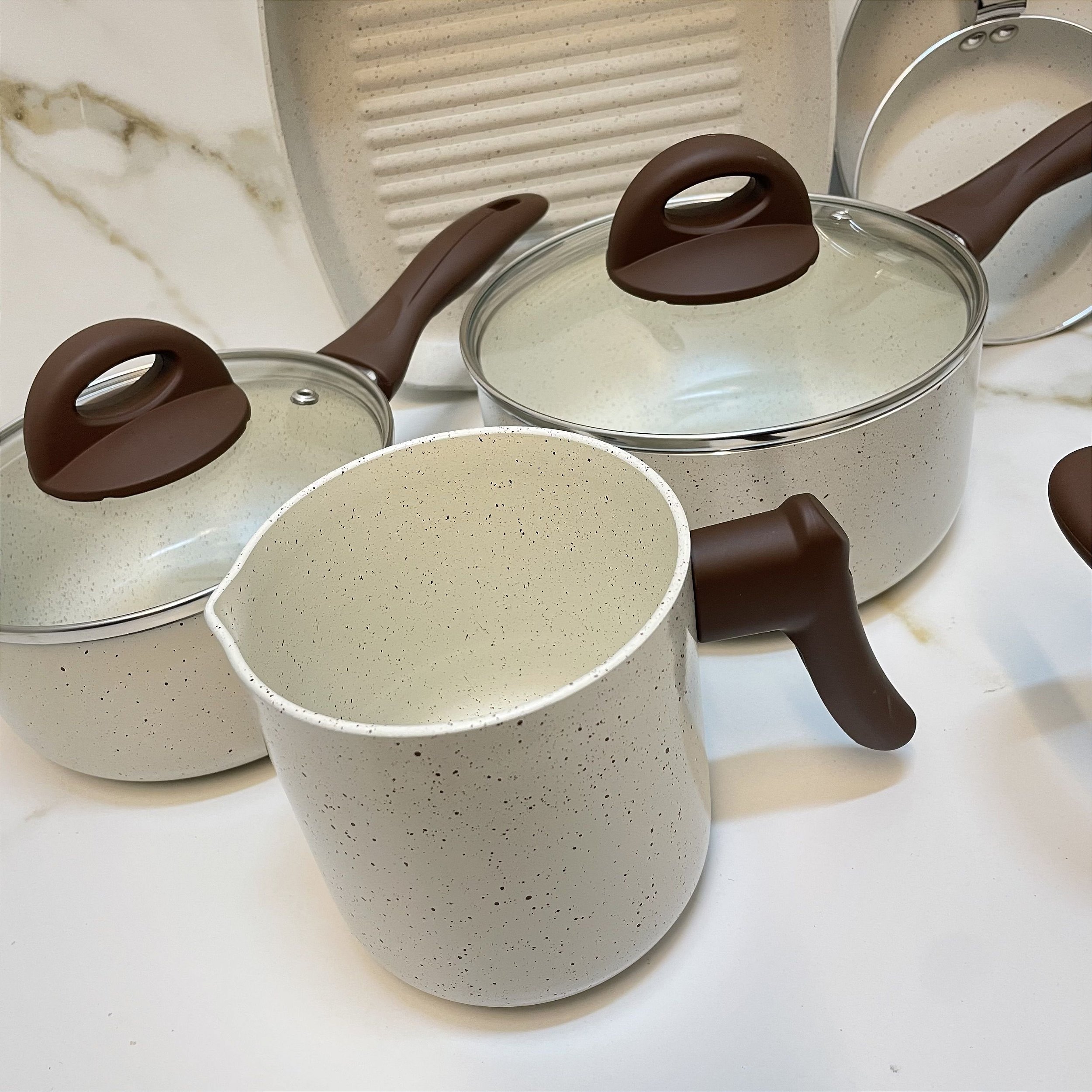 Jogo de Panelas Cerâmica 8Pçs Vanilla Brinox - Atos Casa e Reforma ...