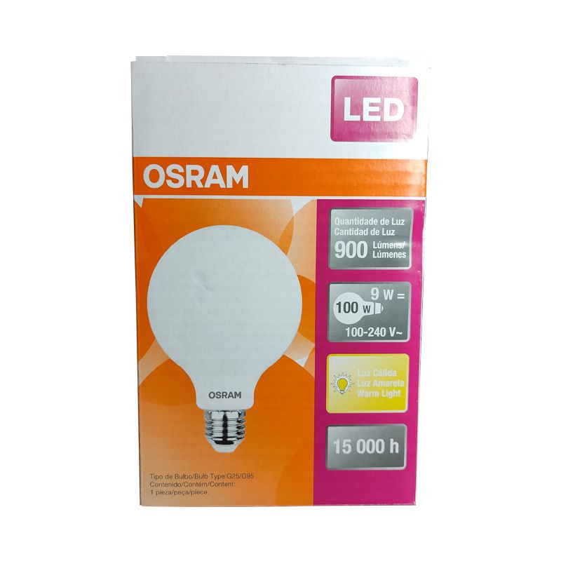 LED GLOBE 9W 2700K 900lm BIV E27 G4 - Loja Casa Roberto