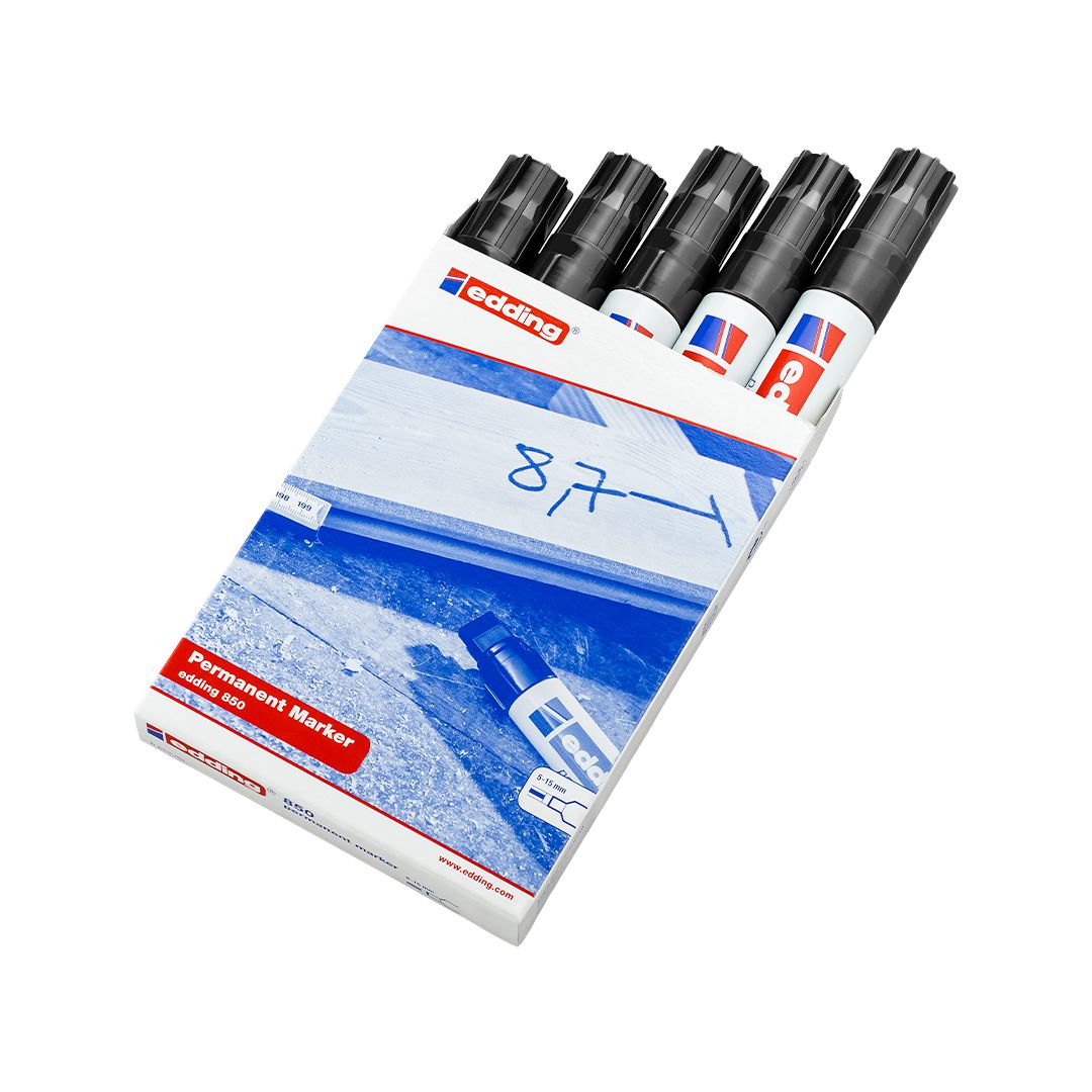 edding 850 - Marcador permanente - Grandes marcações - 5 a 15 mm ...