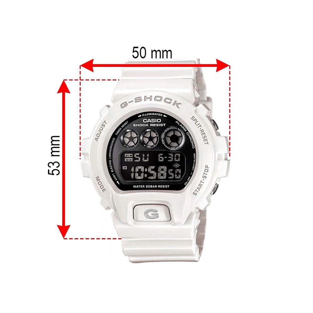 Surfer's - Relógio Casio G-Shock Masculino Branco - DW-6900NB-7DR ...