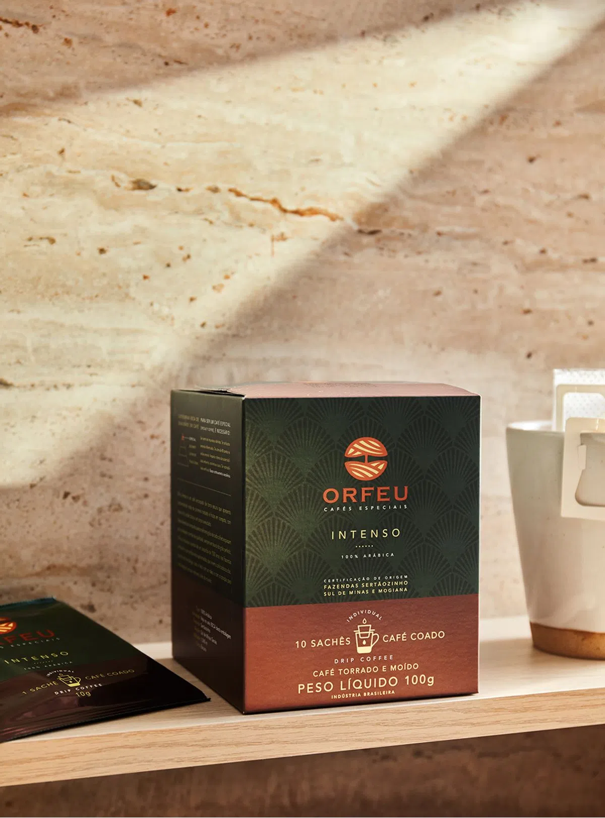 Café Orfeu Drip Coffee Intenso 100% Arábica - 10 Sachês - Locafé