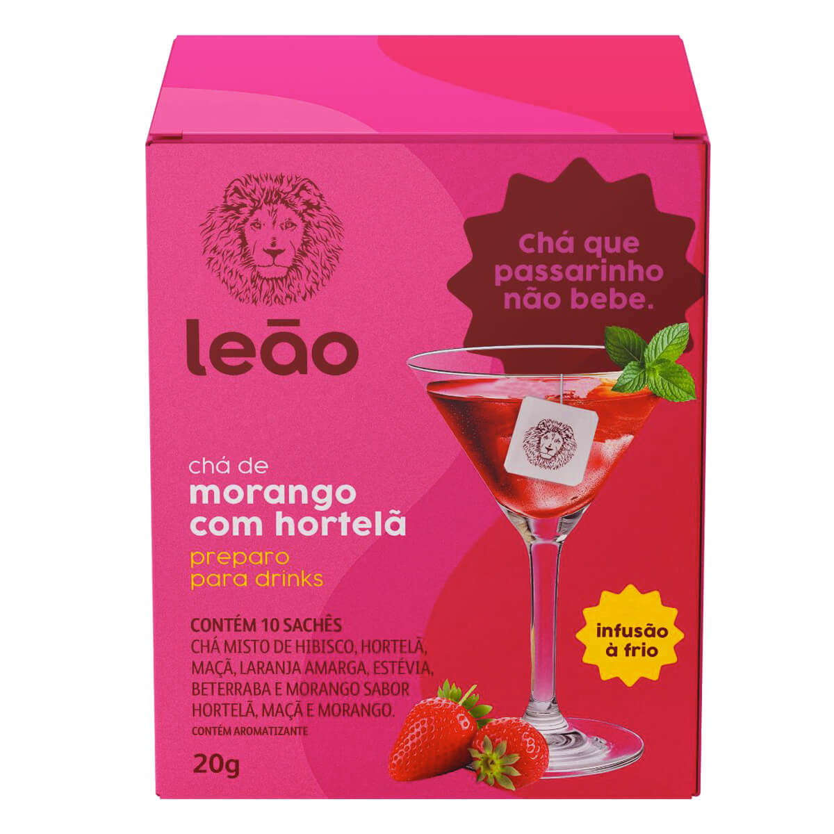Combo com 2 Preparo para Drinks Leão - 2 Caixas 20 Sachês - Locafé