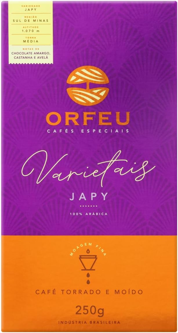 Café Orfeu Torrado E Moído Varietais Japy - 250g - Locafé