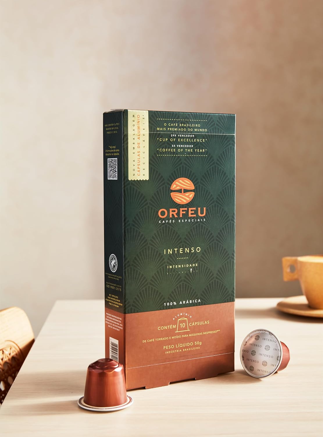 ORFEU Cápsulas De Café Orfeu Intenso Compatível Com Nespresso - 10 Un ...