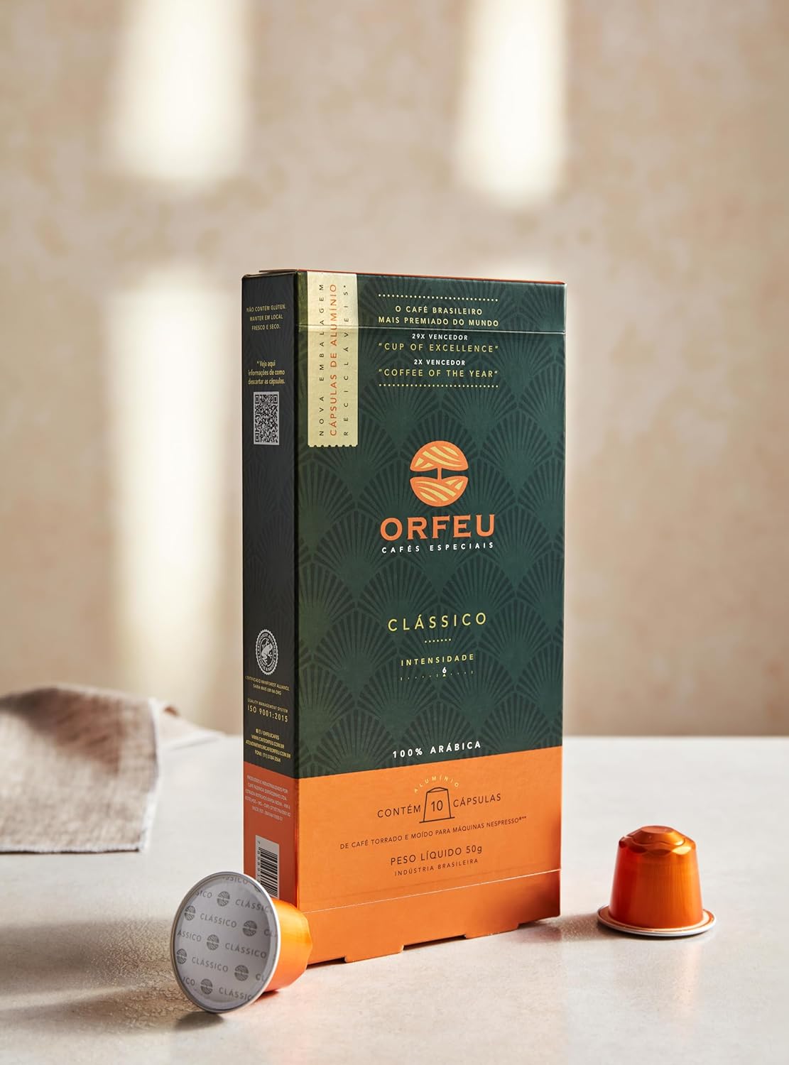 ORFEU Cápsulas De Café Orfeu Clássico Compatível Com Nespresso - 10 Un ...