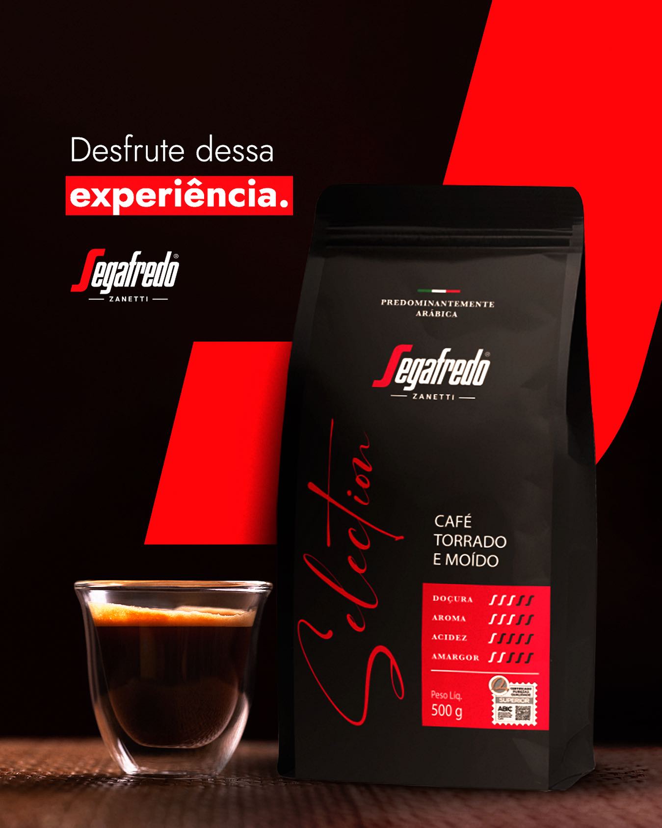 Segafredo Zanetti Selection 500g – Café Arábica Gourmet - Locafé