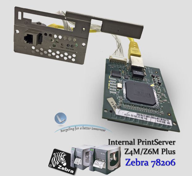 Placa de rede Interna Zebra Z4M/ Z6M Plus - Lservice peças e impressoras.