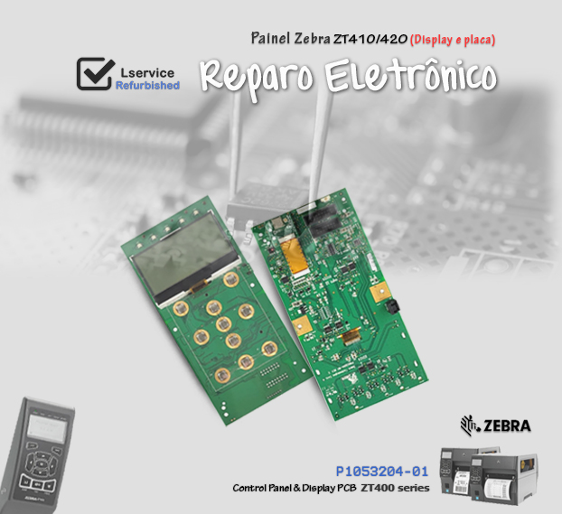 Adesivo do Painel (Nameplate) Zebra ZT410, ZT420 - Lservice peças e ...