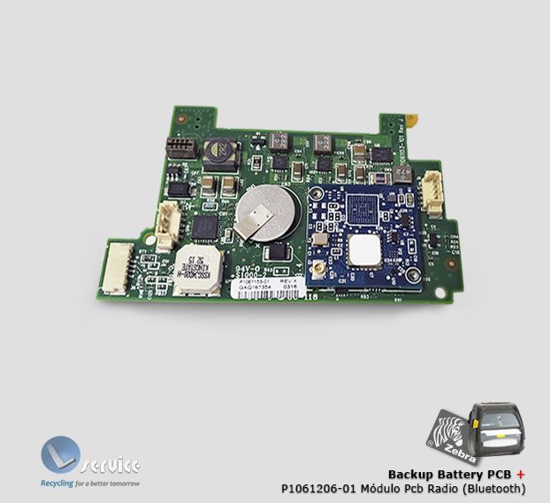 Backup Battery PCB Zebra ZQ520 - Lservice peças e impressoras.